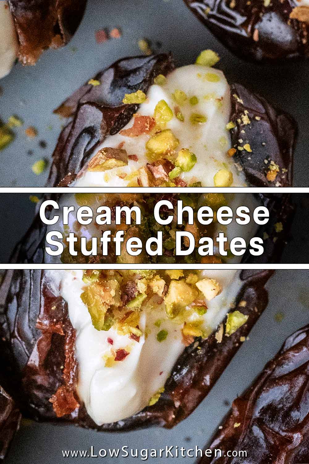 Cream Cheese Stuffed Dates - Low Sugar Kitchen